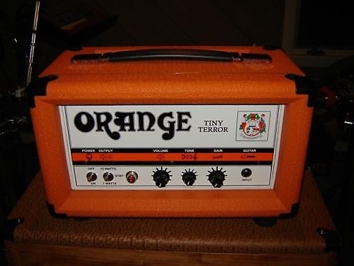 Orange Custom Handwired Tiny Terror in Custom Head Enclosure | Reverb