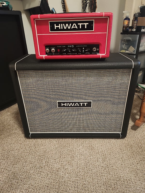 Hiwatt Hi-5 Amplifier Head / HG212 2x12 Cabinet 2020s - Red | Reverb
