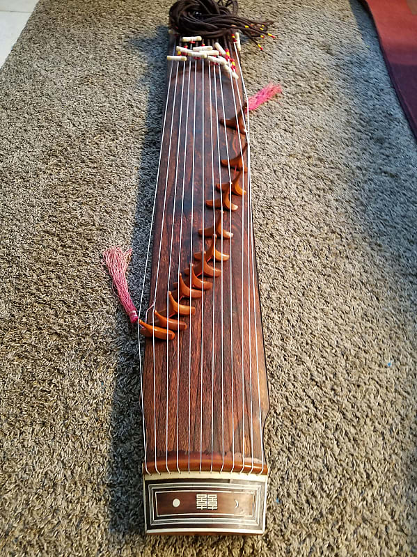 Korean 12 String Sanjo Kayageum 2010 Dark Brown | Reverb