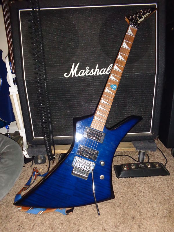 Jackson Kelly KE3 1996 Quilted Blue Burst | Reverb