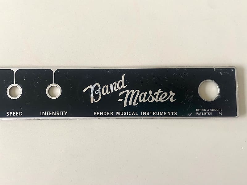 1964-1967 Original Fender Bandmaster Amp Faceplate Blackface | Reverb