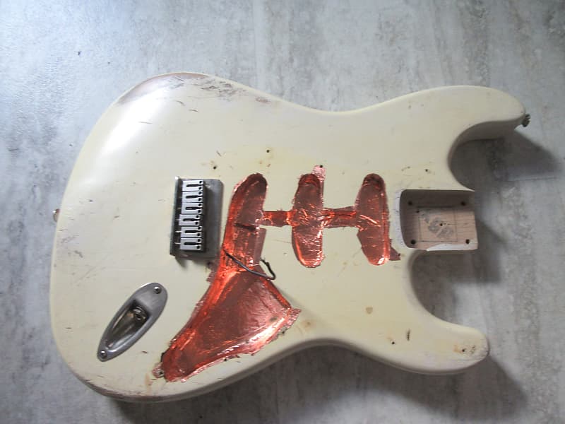 Relic Strat Ash hardtail body, w/aged hardware | Reverb
