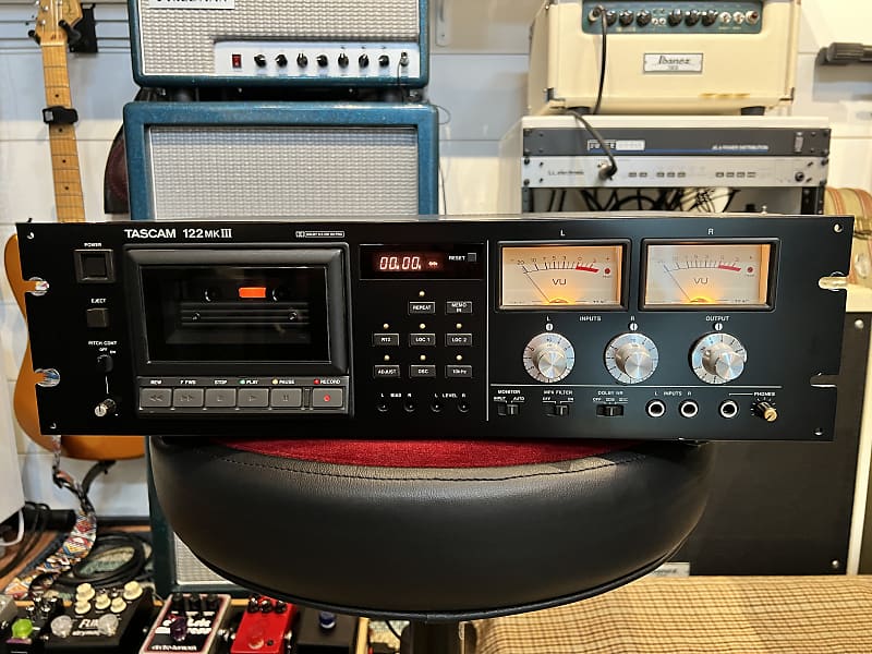 Tascam 122 MKIII Cassette Deck Professional Rack Mount Studio | Reverb