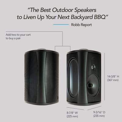 Definitive Technology AW 6500 Outdoor Speaker (Single, Black) | Reverb