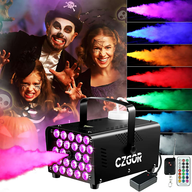 Fog Machine, 600W Portable Smoke Machine With 24 Leds, | Reverb