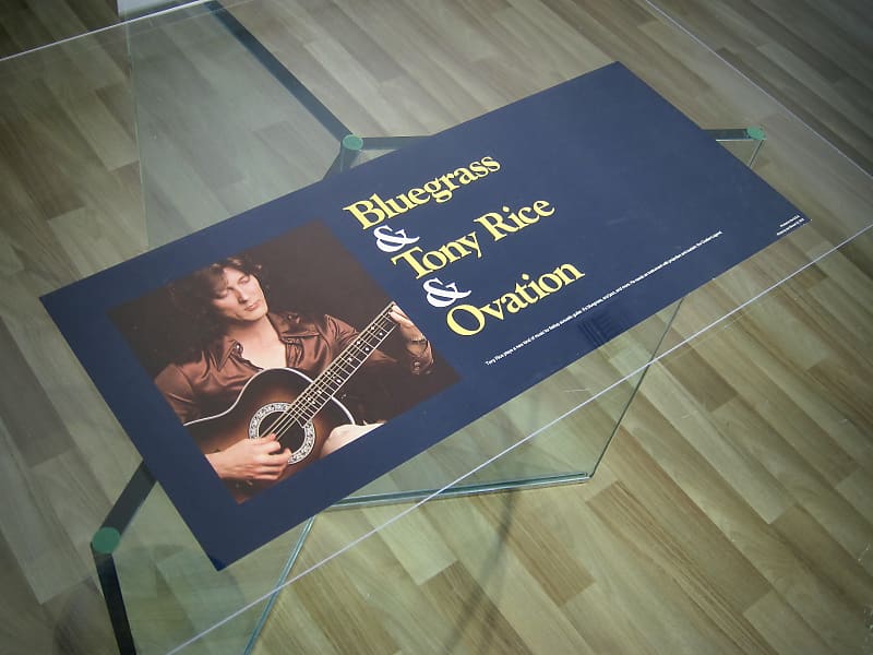 Tony Rice Ovation Poster "Bluegrass & Tony Rice & Ovation" | Reverb