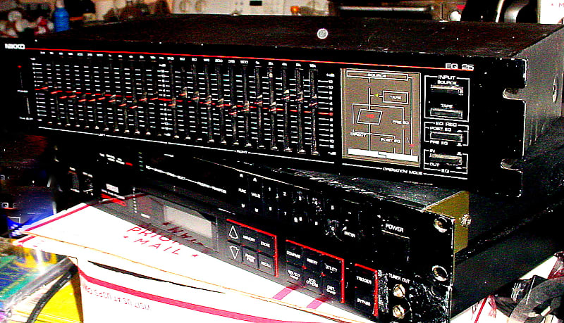 Nikko EQ-25 double rack mount equalizer black | Reverb