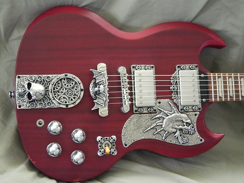 10 METAL SKULL PARTS for epiphone SG standard g400 guitar | Reverb