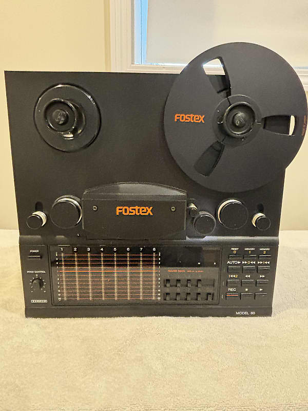 Fostex 80 8 Track Reel to Reel 1980's - Black | Reverb