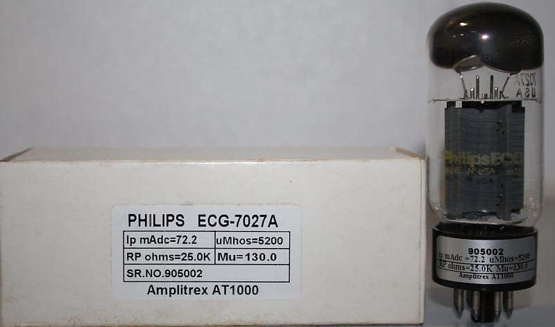 NOS ECG 7027A PHILIPS Solid Disc Getter Made U.S.A Amplitrex | Reverb