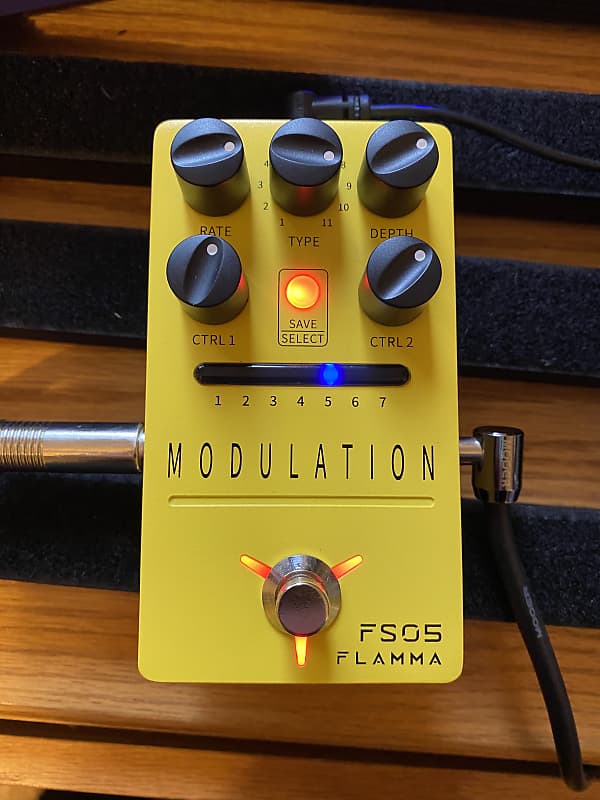 Flamma FS05 Multi Digital Modulation Pedal Canary Yellow | Reverb UK