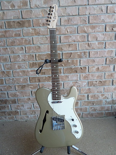 Fender Squier Thinline Telecaster Shoreline Gold | Reverb