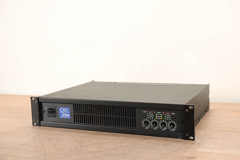 QSC CX204V Four-Channel Power Amplifier CG007BY | Reverb
