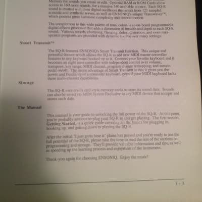 Ensoniq SQR MIDI Sound Module (1U Rackmount) & Original | Reverb