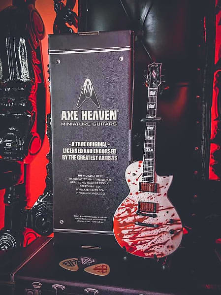 AXE HEAVEN Bobby Keller Blood Splatter ESP Eclipse Miniature | Reverb