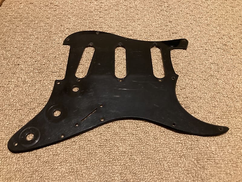 Fender Stratocaster pickguard scratchplate 2000’s - Black | Reverb