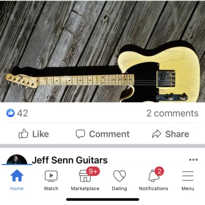 Original Senn Pomona LEFTY Esquire 2018 Relic Blonde | Reverb