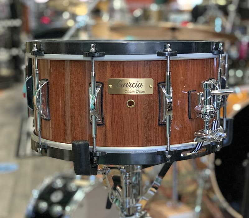 Garcia Drums 14x6.5" Stave Bubinga w/Angel Hoops | Reverb