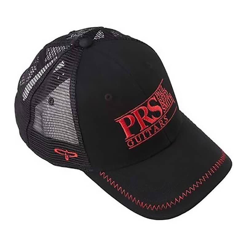 PRS Paul Reed Smith Snap Back Trucker Hat w/ Red PRS Block | Reverb