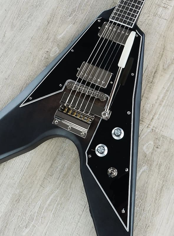 Aftermarket black single ply plexiglass pickguard to fit | Reverb UK