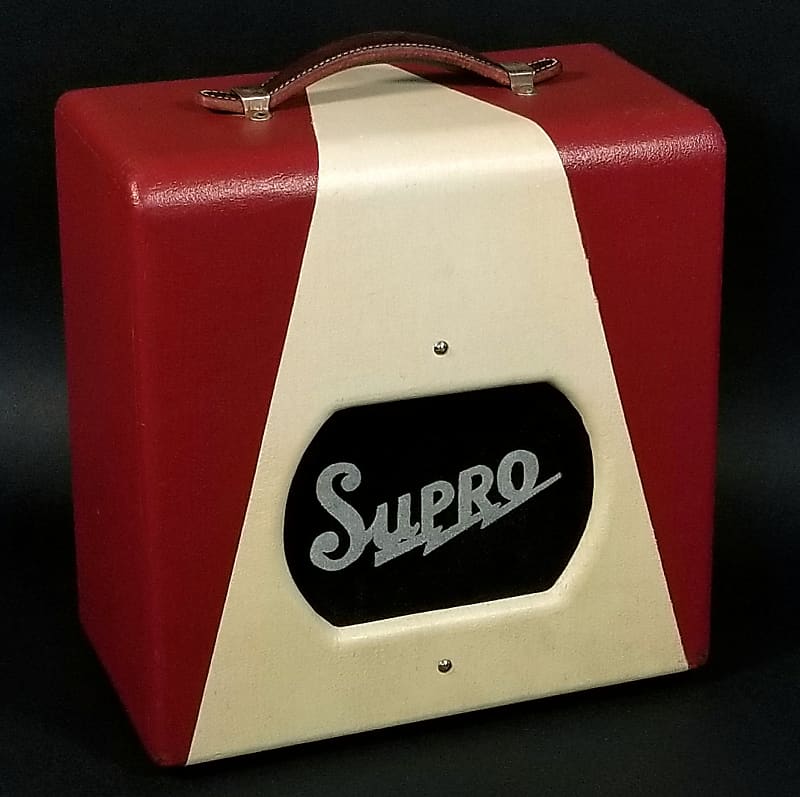 1955 Supro Spectator guitar & harp amp, Valco, 1x8, all | Reverb