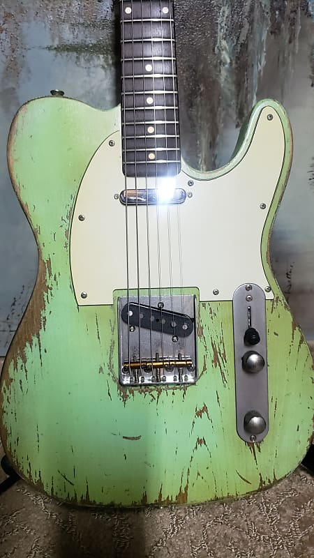 Vtt Relics Telecaster 2018 Aged Surf Green | Reverb