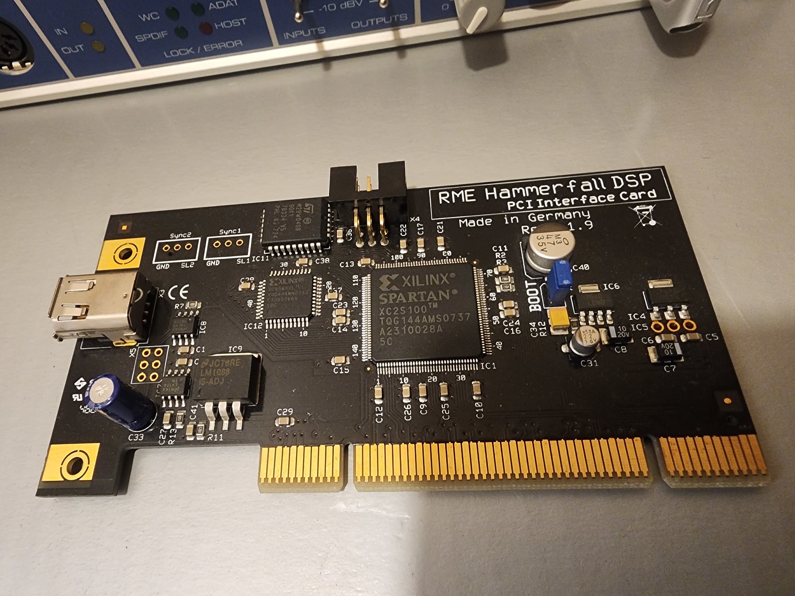 Using a Hammerfall DSP Multiface II for I/O via ADAT to Fireface UC ...