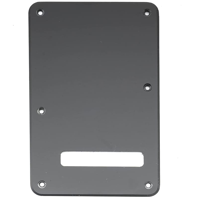 Matte Black Back Plate Tremolo Cover for USA/Mexico Fender | Reverb