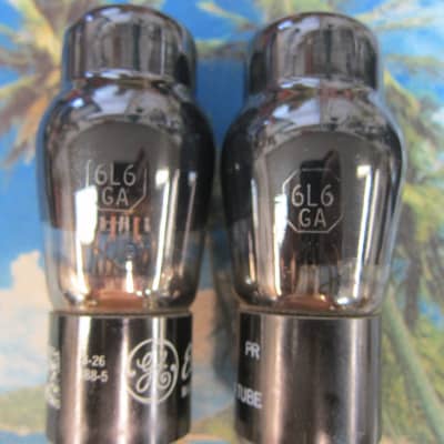 Ruby Tubes 6L6GC matched pair used extra strong 99% test | Reverb