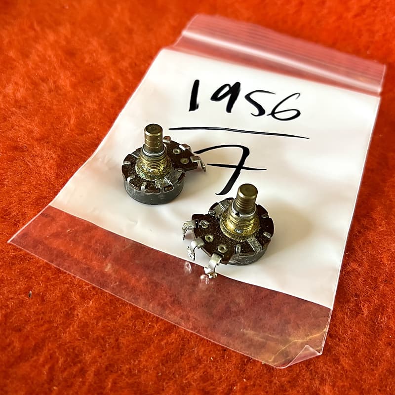 Fender Telecaster pots c 1956 250k precision bass original | Reverb