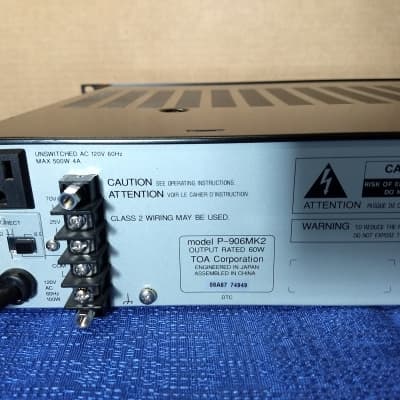 TOA 900 Series II Amplifier P-906MK2 | Reverb