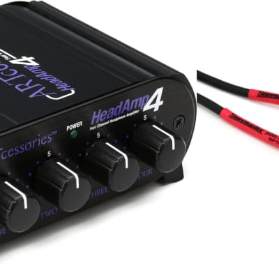 ART HeadAmp 4 4-channel Headphone Amplifier Bundle with Pro | Reverb