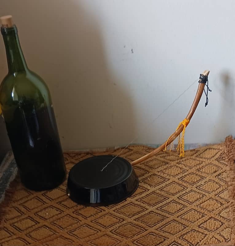 Modified portable earth bow (gutbucket/gayumba/tingotalango) | Reverb