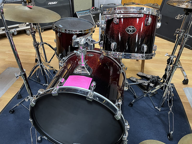Tama Starclassic Red Sparkle Fade 3pc Shell Drum Pack Made in | Reverb