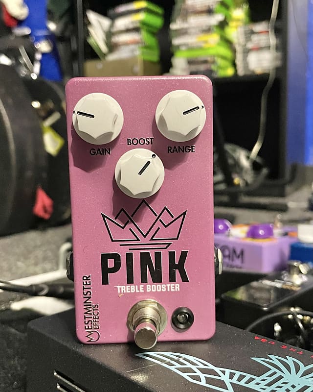 Westminster Effects Pink Treble Booster Pink | Reverb