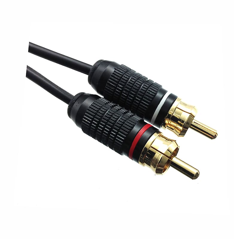 RCA Stereo Patch Cables with Gold RCA - 25 feet | Reverb