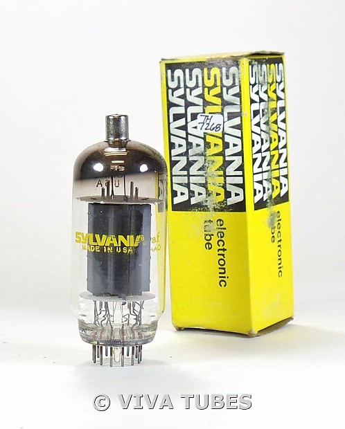 NOS NIB Sylvania USA 6HF5 Grey Plate Top O Get Vacuum Tubes | Reverb