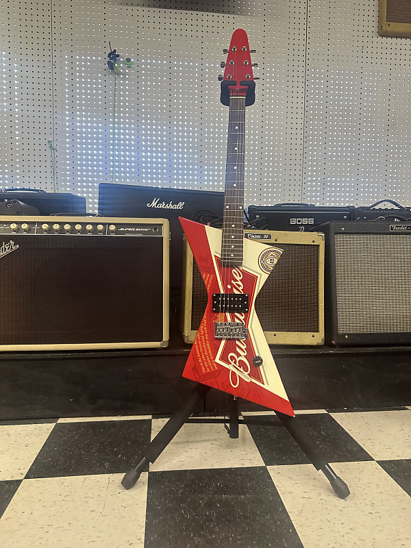 Budweiser Ribbon Promotional Guitar | Reverb