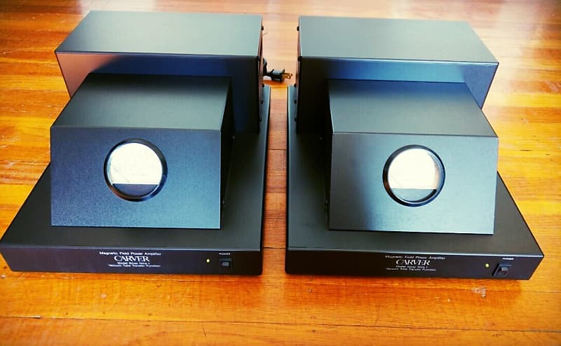 Carver Silver 9T Mono Block Power Amplifiers Pair. Powerful | Reverb