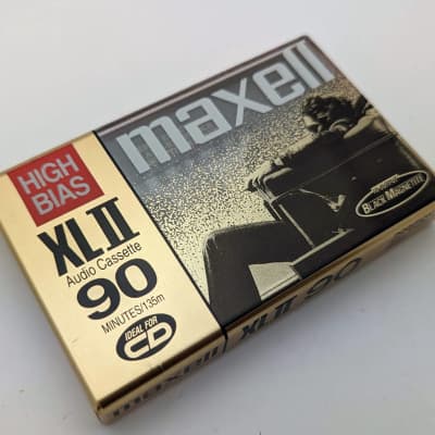 Sealed MAXELL XL II 90 High Bias Black Magnetite Cassette | Reverb
