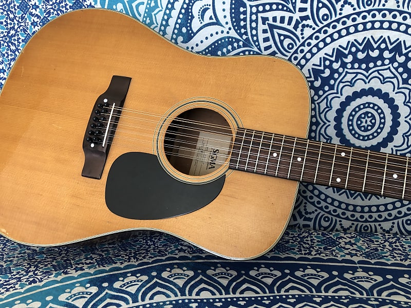Vintage 70's Martin / Sigma DM-12-5 12 String Acoustic Guitar | Reverb
