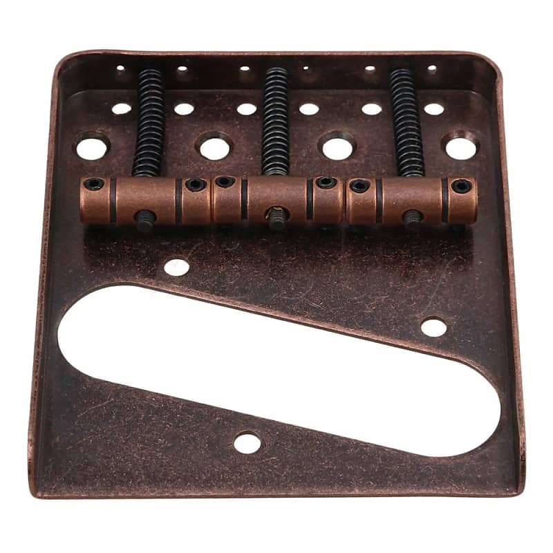Tele Style Vintage Ashtray Guitar Bridge in Red Bronze | Reverb