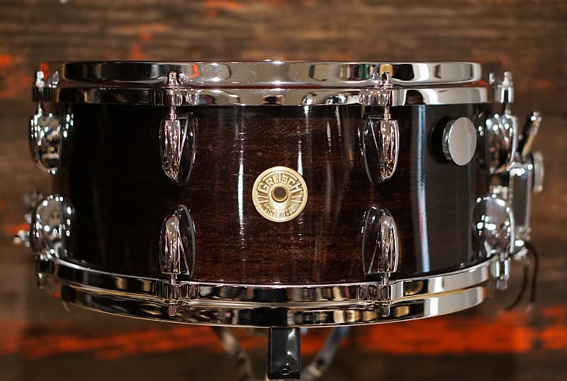 Gretsch 6.5x14" USA Custom Snare Drum - Ebony Gloss Lacquer | Reverb