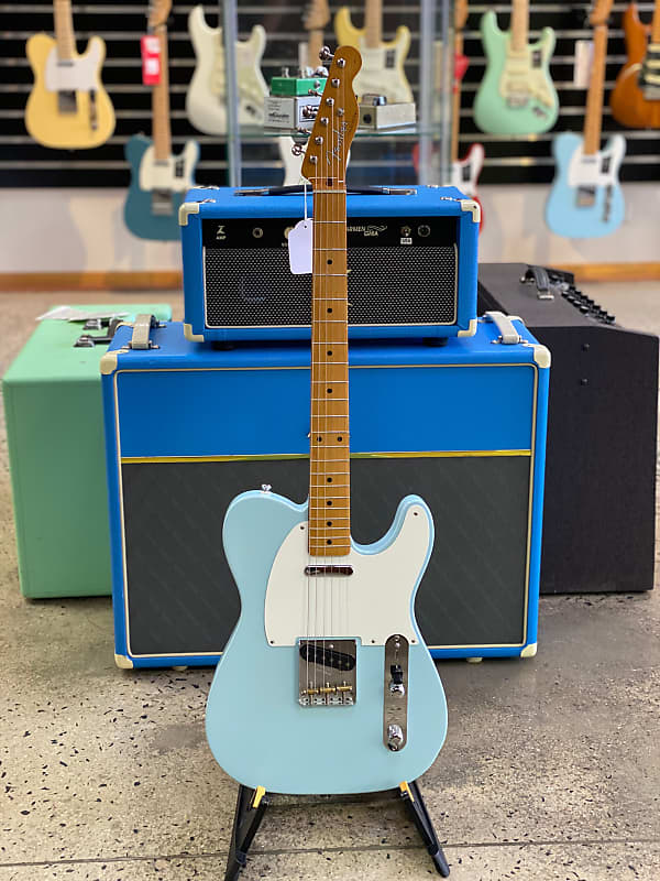 Fender Vintera 50s Telecaster Blue w/bag ***Pre Loved*** | Reverb