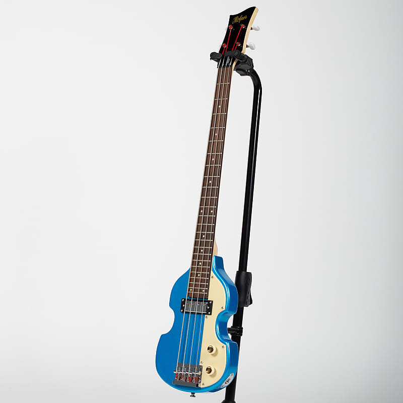 Hofner Shorty Violin Bass - Metallic Blue | Reverb
