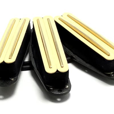 Dragonfire Duo Rails SSS Set Strat Sized Humbucker Pickups, | Reverb