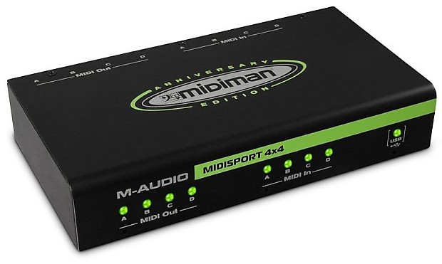 M-Audio MIDISPORT 4-in/4-out MIDI Interface (64x64 discrete | Reverb