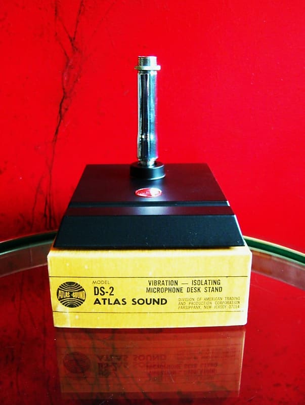 Vintage 1980's Atlas Sound DS2 microphone desk stand | Reverb