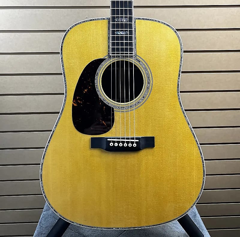 Martin D-45 Left-Handed Dreadnought - Natural w/ OHSC & | Reverb