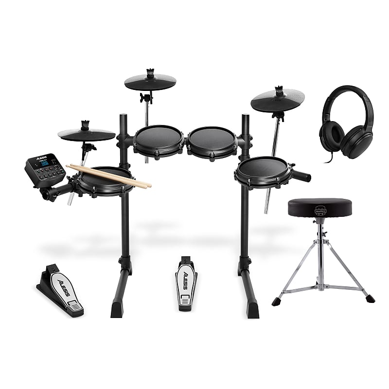 Alesis Turbo Mesh Electronic Drum Kit Bundle | Reverb Alesis Turbo Mesh Electronic Drum Kit Bundle | Reverb